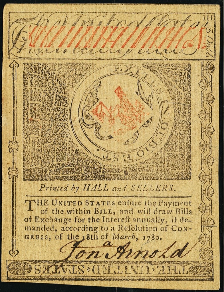 1780 3 Dollar Bill From Rhode Island | RICurrency.com